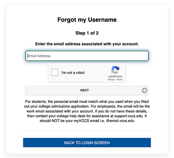 Find myNOVA User Name | Northern Virginia Community College