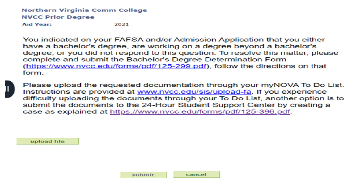 Uploading Financial Aid Documents from SIS To Do List | Northern ...
